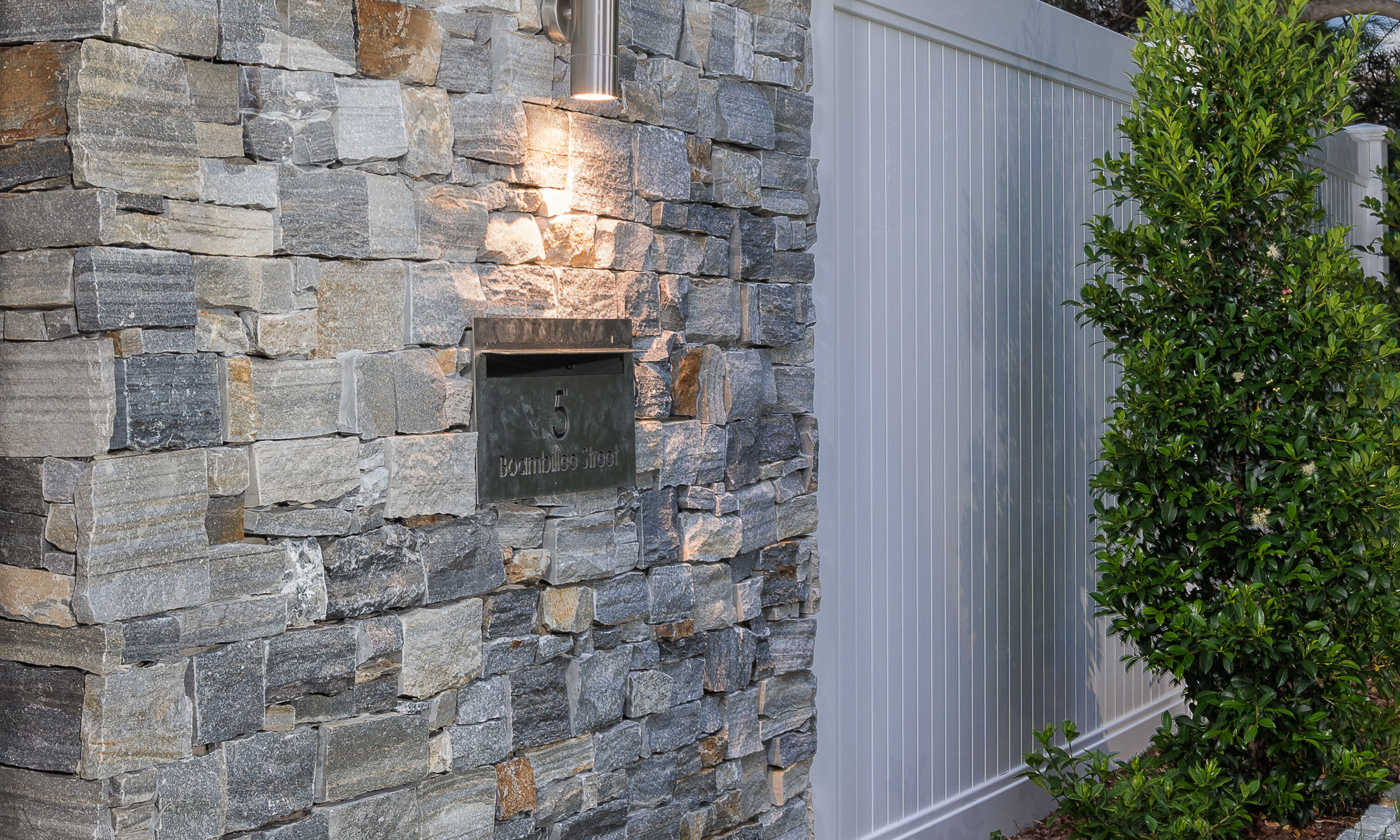 Double Carport and Feature Wall Front Entry